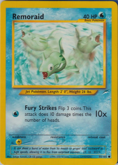 Neo Destiny – 080 – Remoraid - The Pokemon Lady